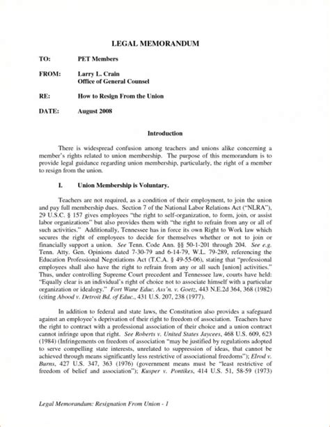 Image result for Memorandum of Law Example