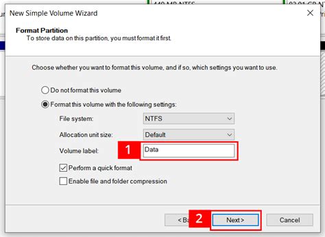 Image result for New Simple Volume Wizard Format Partition