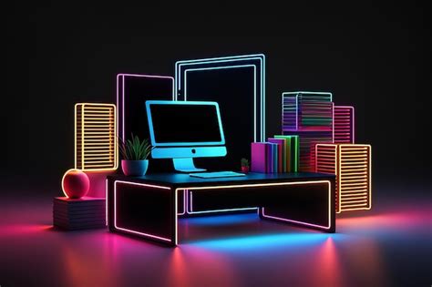 Image result for Computer Neon Image E