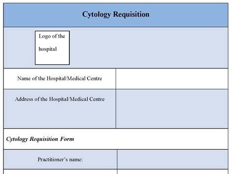 Image result for Requisition Form Plebotomy