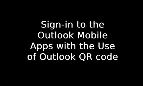 Image result for QR Code Outlook Mail