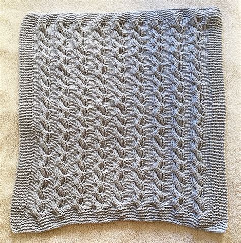 Image result for Cable Baby Blanket Knitting Pattern