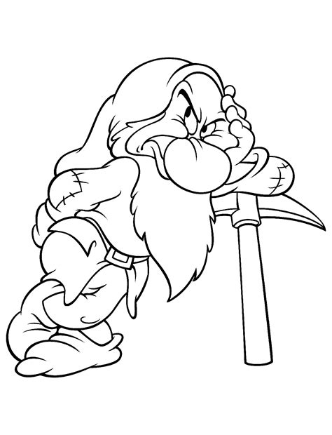 Image result for Disney Grumpy Coloring Pages