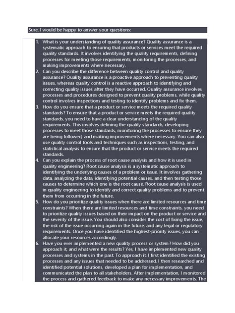 Image result for Quality System Engineer Interview Questions