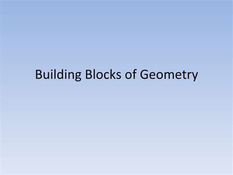 Image result for Building Blocks of Geometry