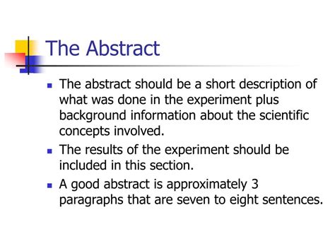 Image result for Lab Report Abstract Examples