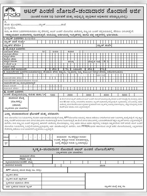 Image result for APY Application Form