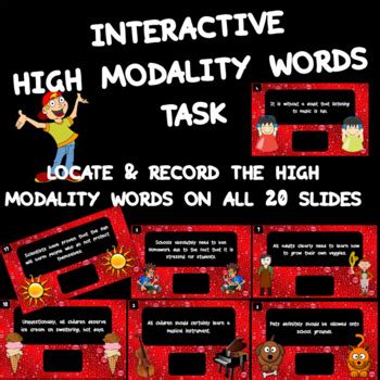 Image result for High Modality Words List
