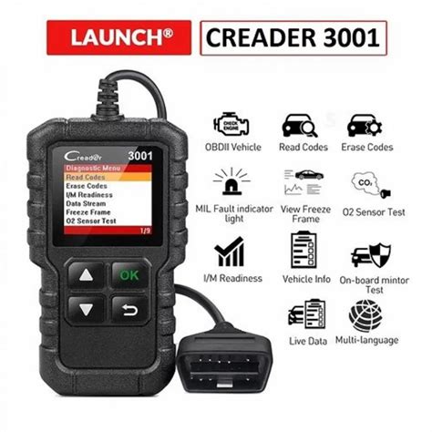 Image result for Launch OBD Scanner Creader Chart