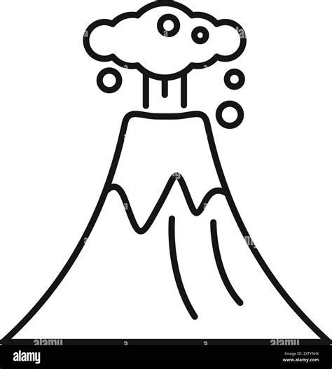 Image result for Volcano Drawing