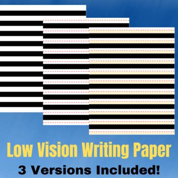 Image result for Low Vision Writing Paper