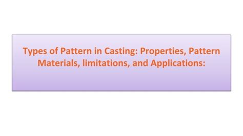 Image result for Solid Pattern Casting