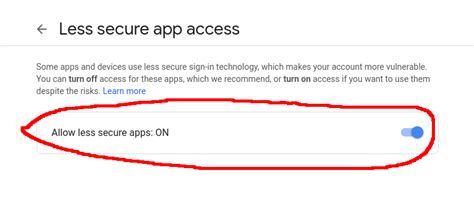 Image result for Allow Less Secure Apps