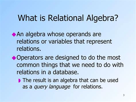 Image result for Relational Algebra Basics