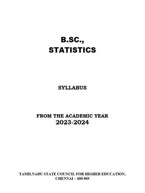 Image result for BSc Statistics Syllabus