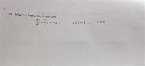 Image result for How to Solve First Order Linear Ode