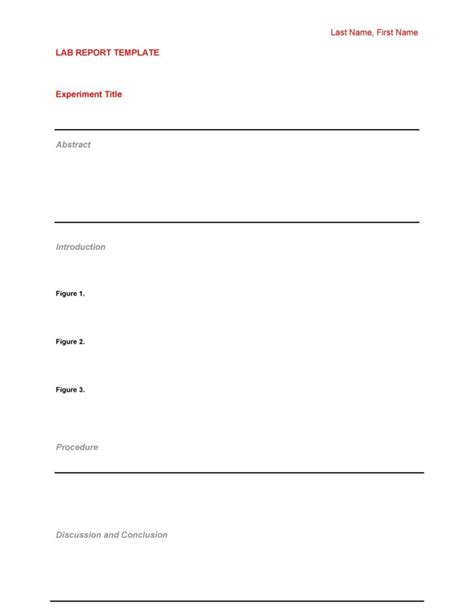 Image result for Lab Report Abstract Template