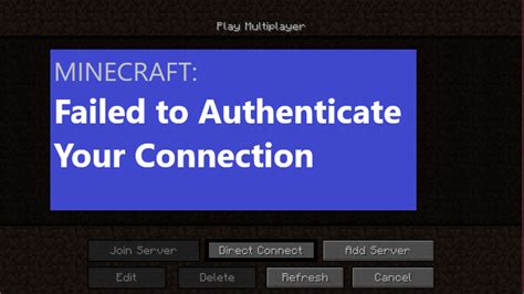 Image result for Minecraft Server Error Failed to Authenticate