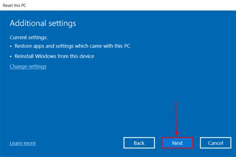 Image result for Reinstall Windows Restore Setting Device List