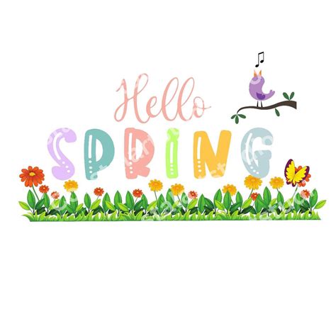 Image result for Hello Spring PNG