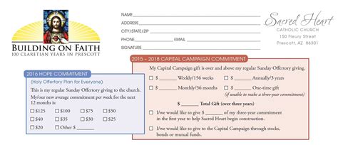 Image result for Stewardship Pledge Card Examples