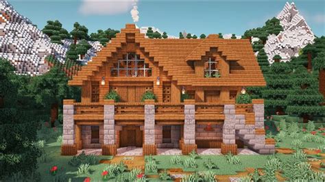 Image result for Minecraft Cabin House Tutorial