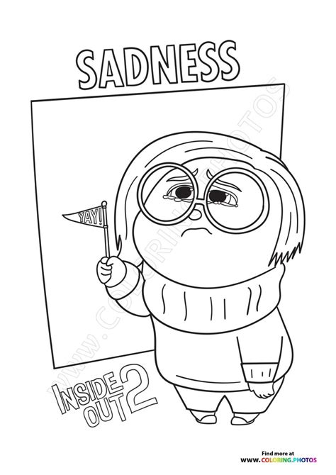 Image result for Inside Out 2 Coloring Pages Printable