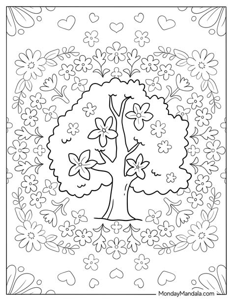 Image result for Spring Coloring Pages Hard