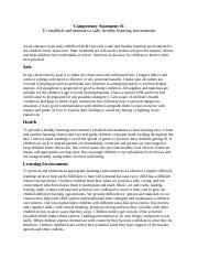 Image result for Competency Statement 6 CDA Example