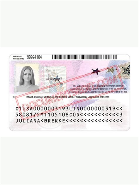 Image result for Work Permit Card Front and Back
