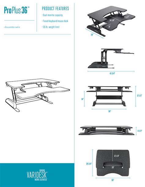 Image result for Varidesk Dimensions