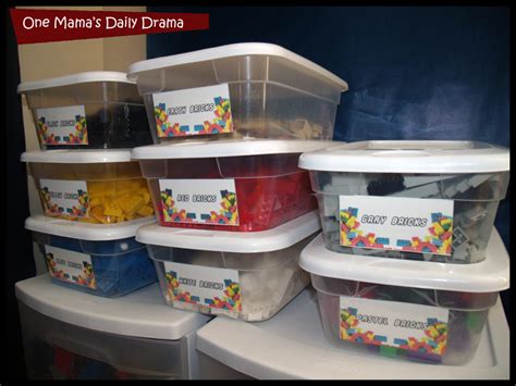 LEGO Storage with Printable Labels