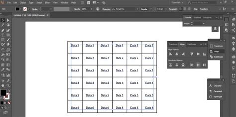 Image result for Creating a Table in Illustrator