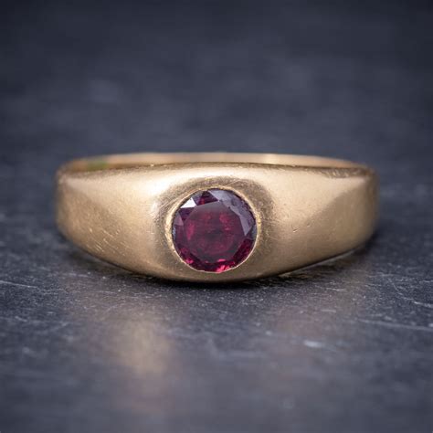Antique Victorian Ruby Ring 18ct Gold 0.60ct Ruby Circa 1900 – Antique ...