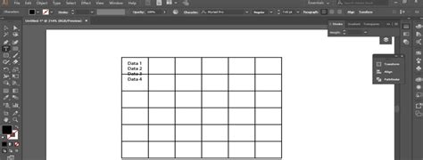 Image result for How to Create Table in Illustrator