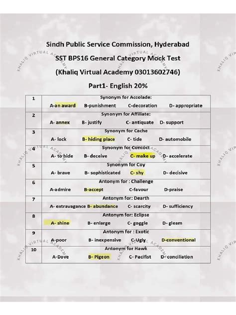 Image result for Mock Test Example