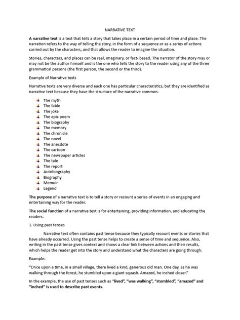 Image result for Sample of a Narrative Text