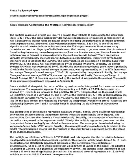 Image result for Multiple Regression Write Up