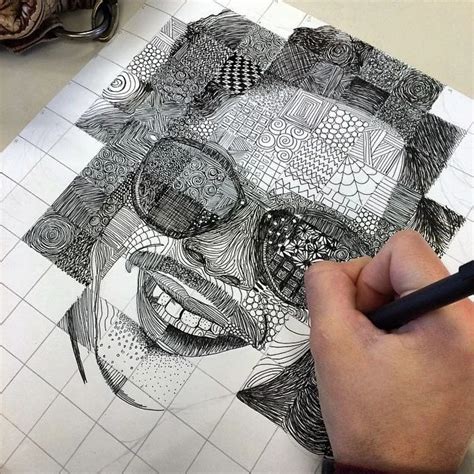 Image result for Chuck Close Grid Method