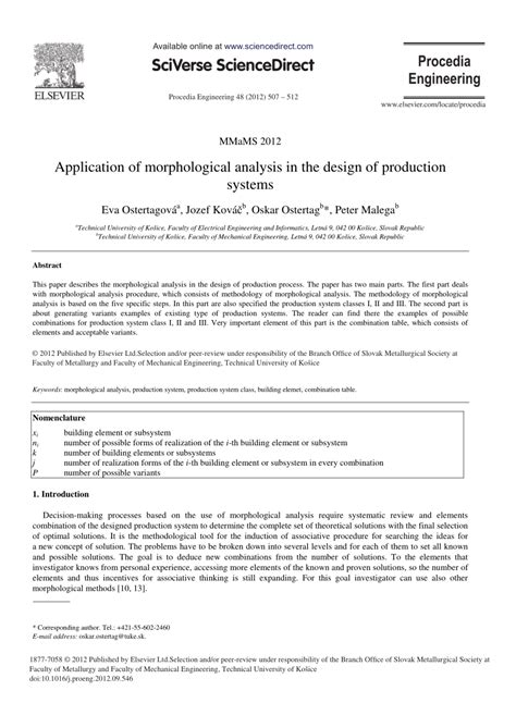 Image result for Morphological Design Process