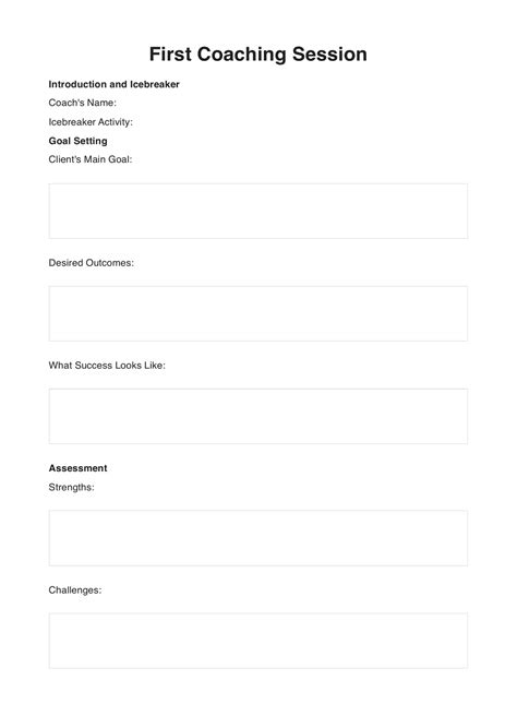 Image result for Coaching Session Model