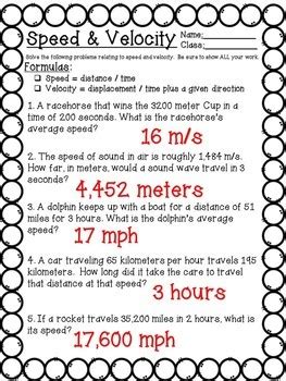 Image result for Practice Problem of Speed 8th Grade