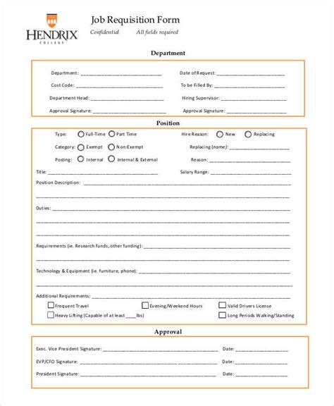 Image result for Job Requisition Request Form