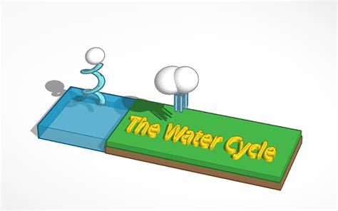 3D design Water Cycle Model - Tinkercad