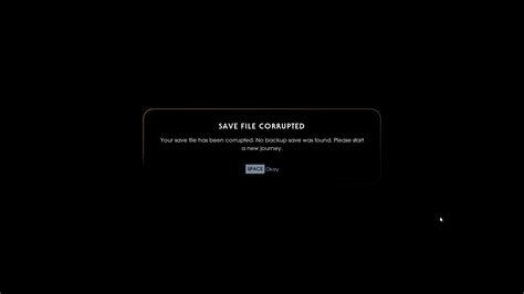 Image result for Corrupted Save File Screen