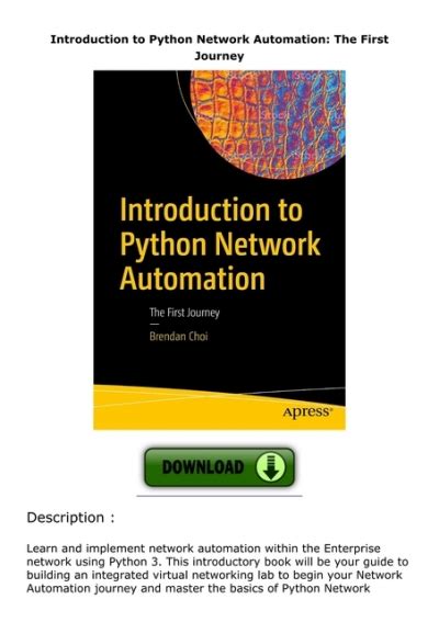 Image result for Introduction to Python Network Automation PDF