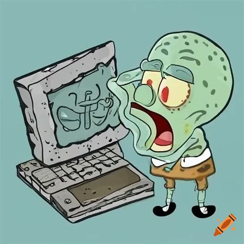 Image result for Patrick Smashing Computer