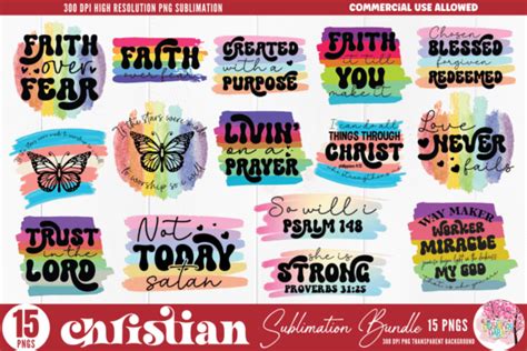 Christian Sublimation Bundle Graphic by Design's Dark · Creative Fabrica