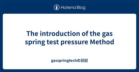 Image result for Test Gas Spring