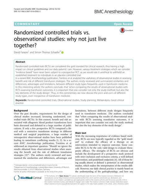 Image result for Controlled Experiments Vs Observational Studies
